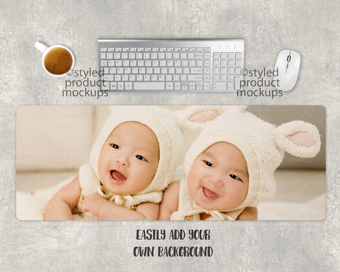 Dye Sublimation 805 X 300 Mm Gaming Desk Mat Mockup Add Your - Etsy