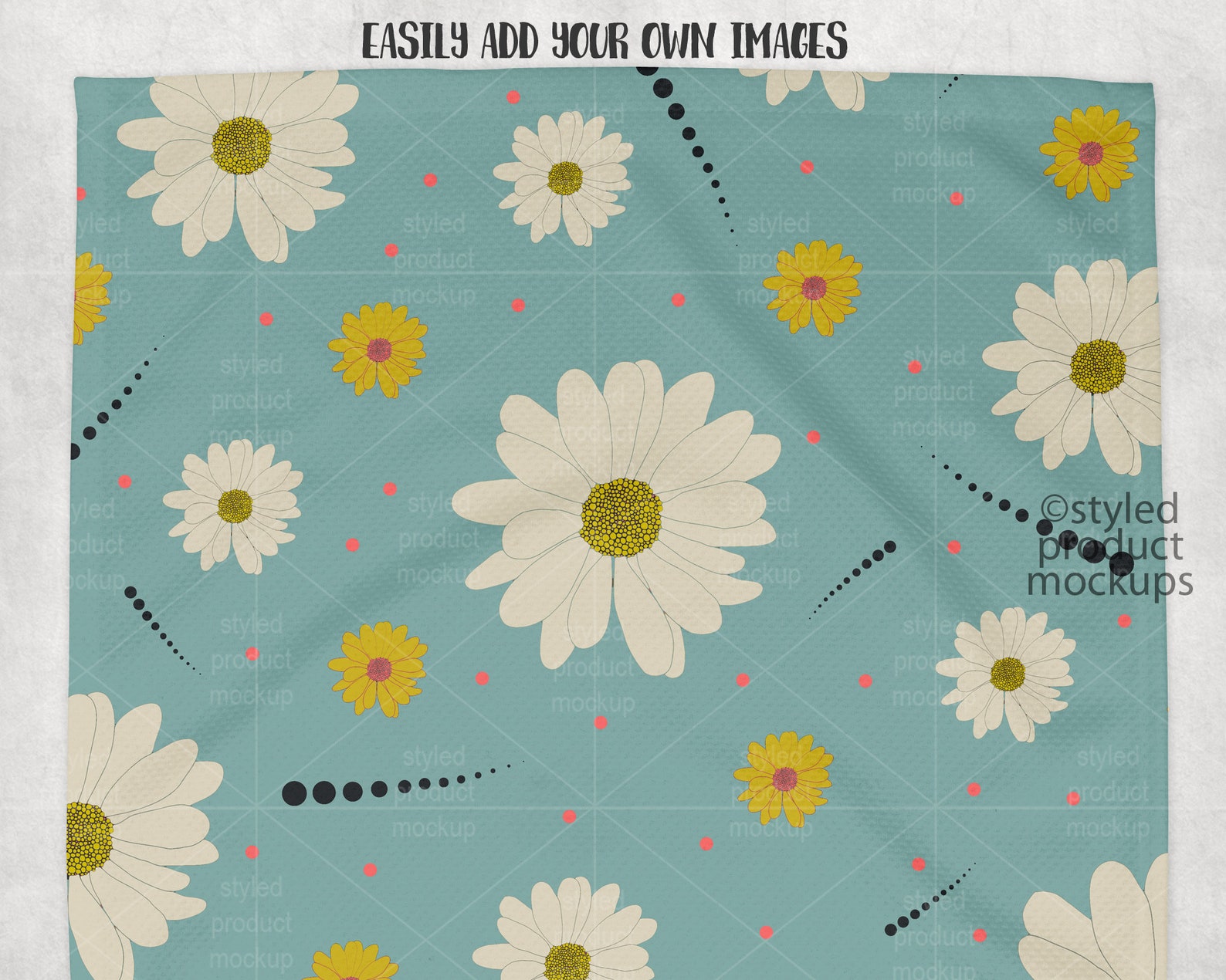 Dye Sublimation Cooling Towel Closeup Mockup Add Your Own - Etsy