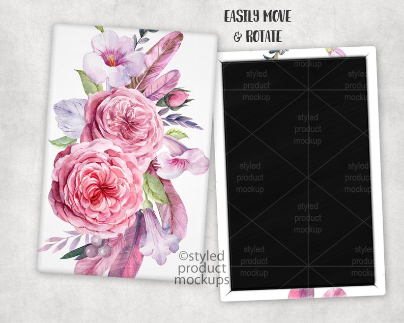 Rectangle Shaped 2X3 Inch Vertical Magnet Mockup Add Your - Etsy