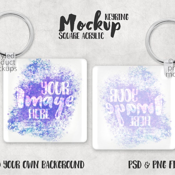 Square Keychain - Etsy