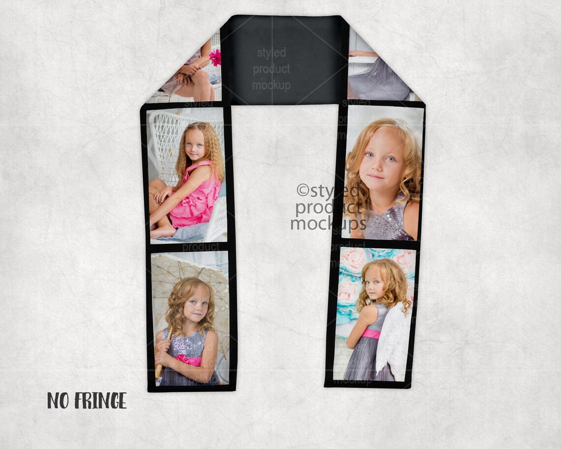 Dye Sublimation Panel Scarf Mockup | Add Your Own Image and Background ...