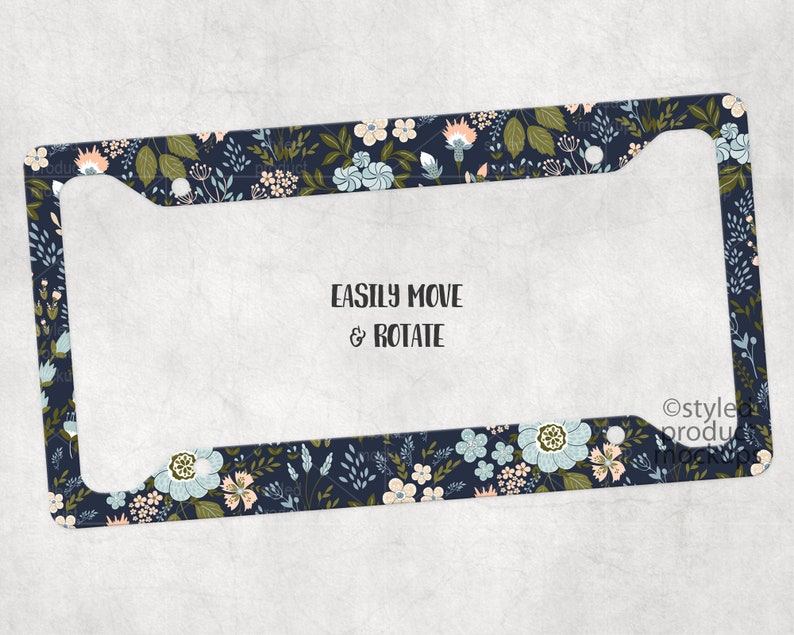 Dye Sublimation Car License Plate Frame Mockup Add Your Own - Etsy