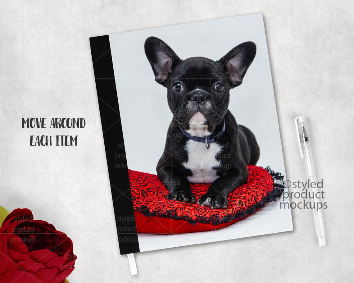 Dye Sublimation Large Fabric Notebook Template Mockup Add | Etsy