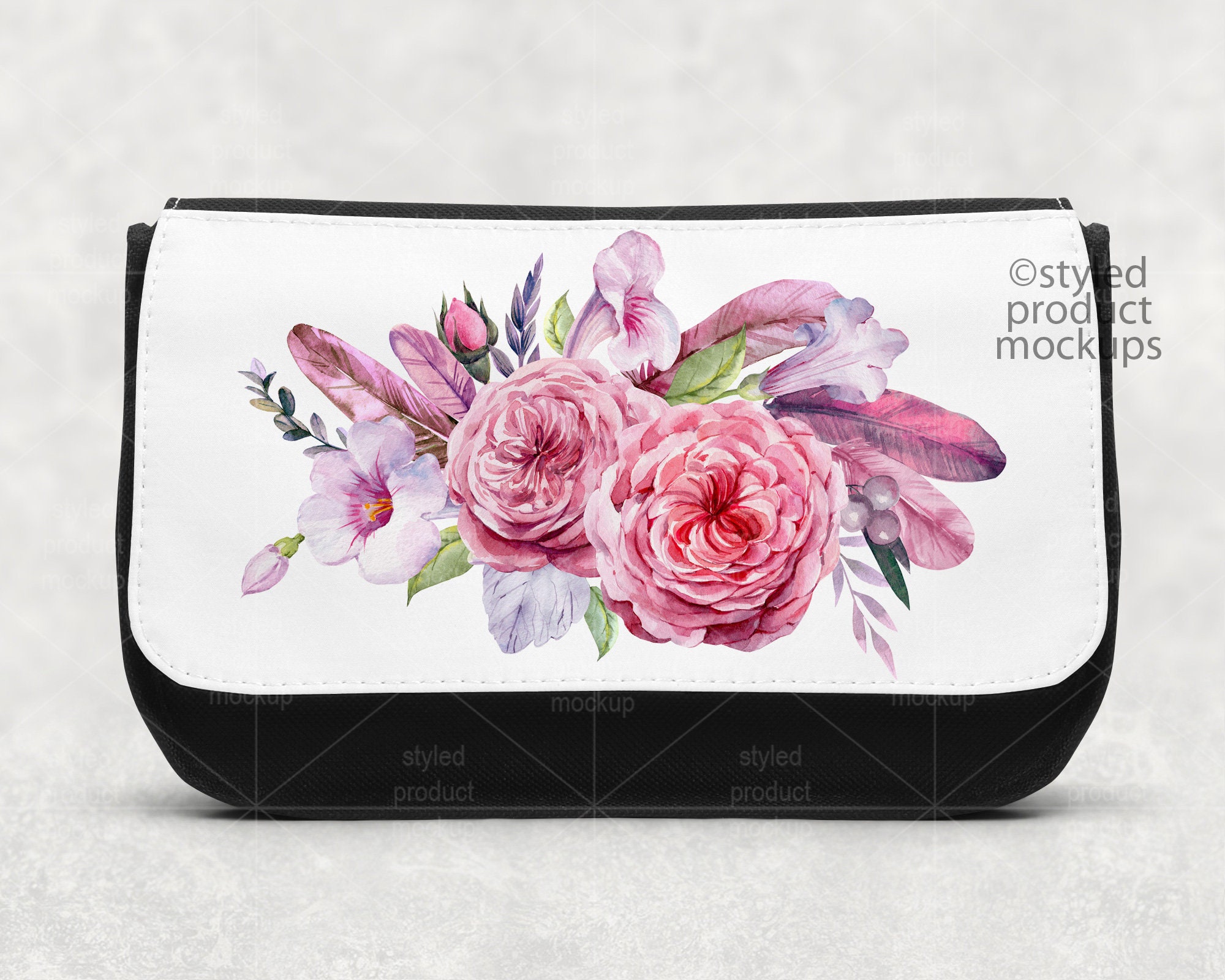 Dye Sublimation Fabric Pencil Case Pouch Mockup Add Your Own | Etsy