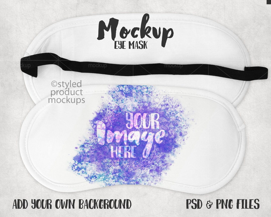 Dye Sublimation Eye Mask Mockup Add Your Own Image and Background - Etsy