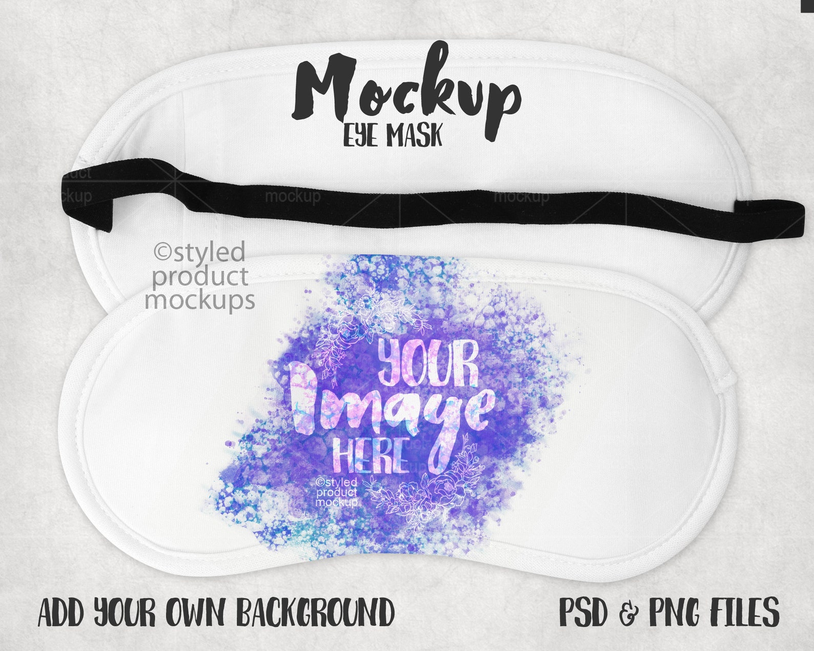 Dye Sublimation Eye Mask Mockup Add Your Own Image and - Etsy