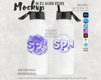 25oz Hydro Water Bottle Mock Up - Etsy