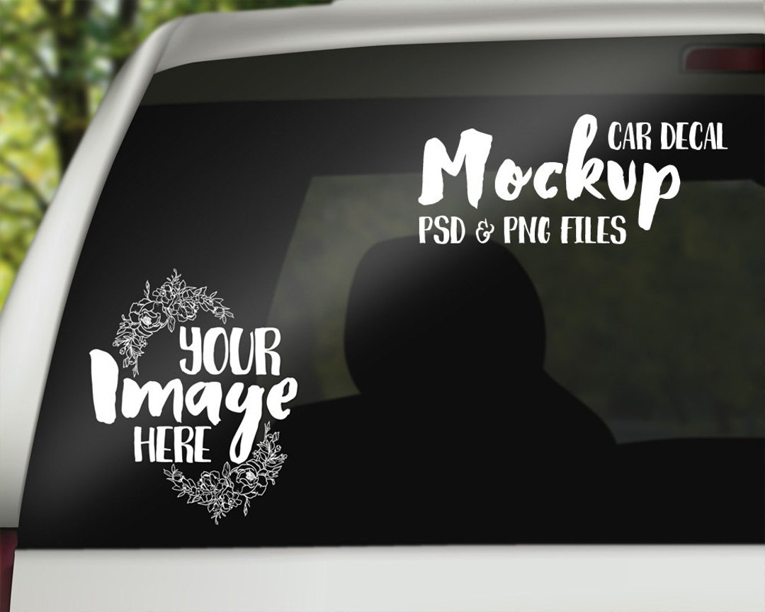 Car Decal Mockup Template | Digital Download | Stock Photography ...