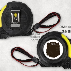 Dye Sublimation Tape Measure Mockup | Add Your Own Image and Background ...