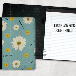 Dye Sublimation Paper Padfolio Portfolio Mockup | Add Your Own Image ...