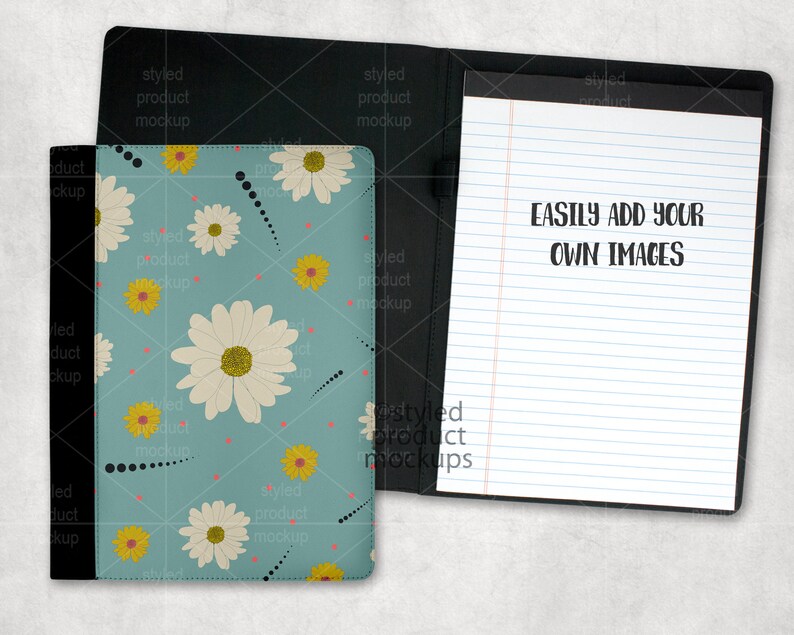 Dye Sublimation Paper Padfolio Portfolio Mockup Add Your Own - Etsy