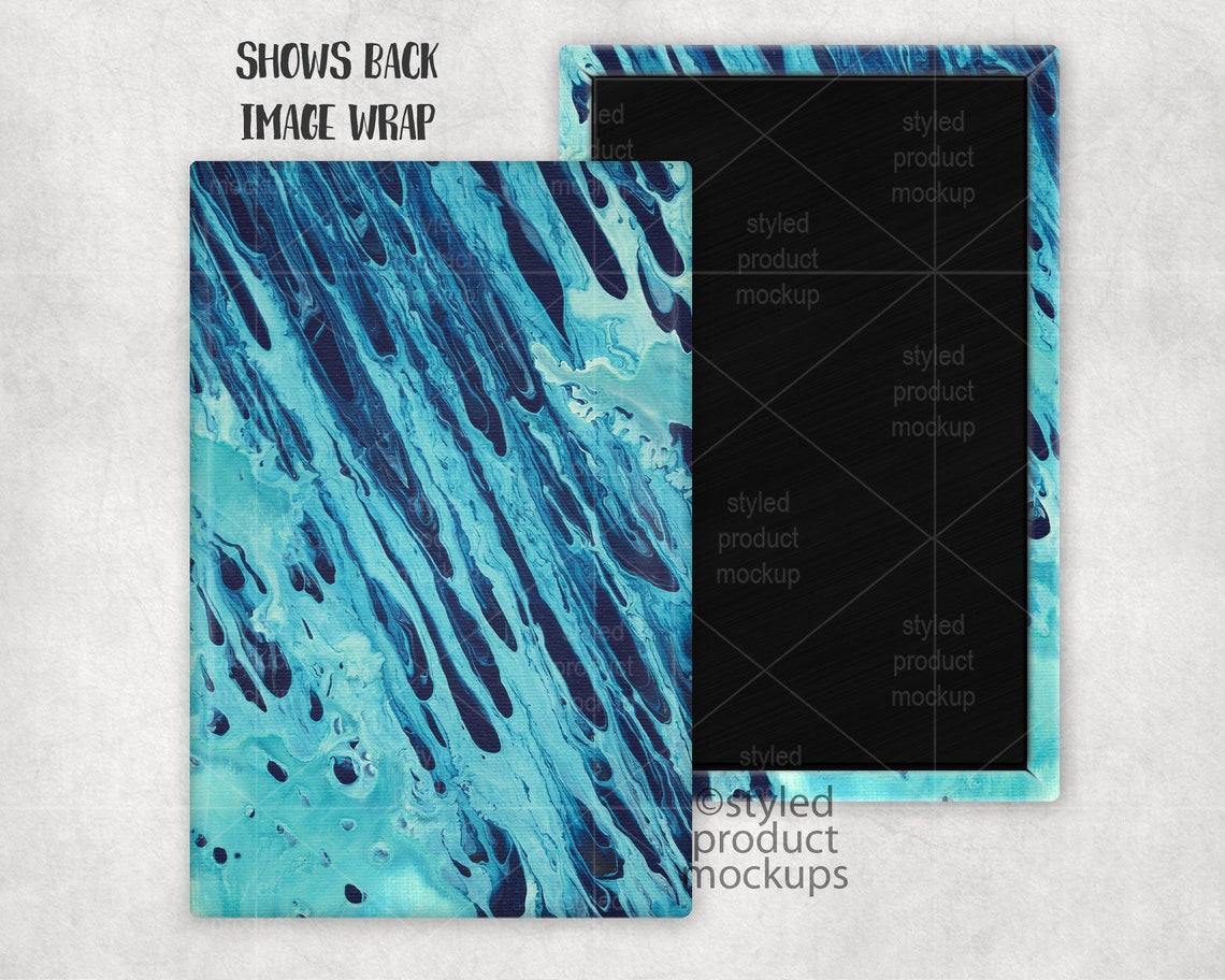 Rectangle Shaped 2X3 Inch Vertical Magnet Mockup Add Your - Etsy