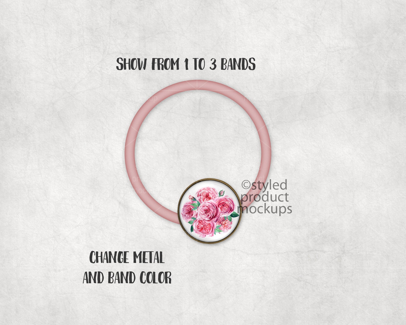 Dye Sublimation Hair Tie With Metal Tray Mockup Add Your Own - Etsy