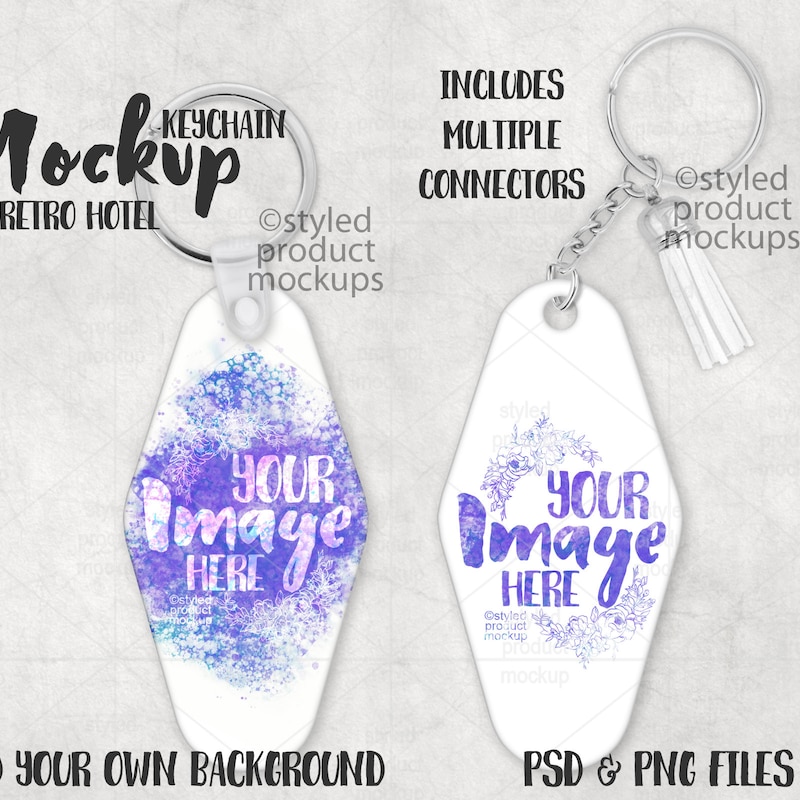 Motel Keychain Template - Etsy