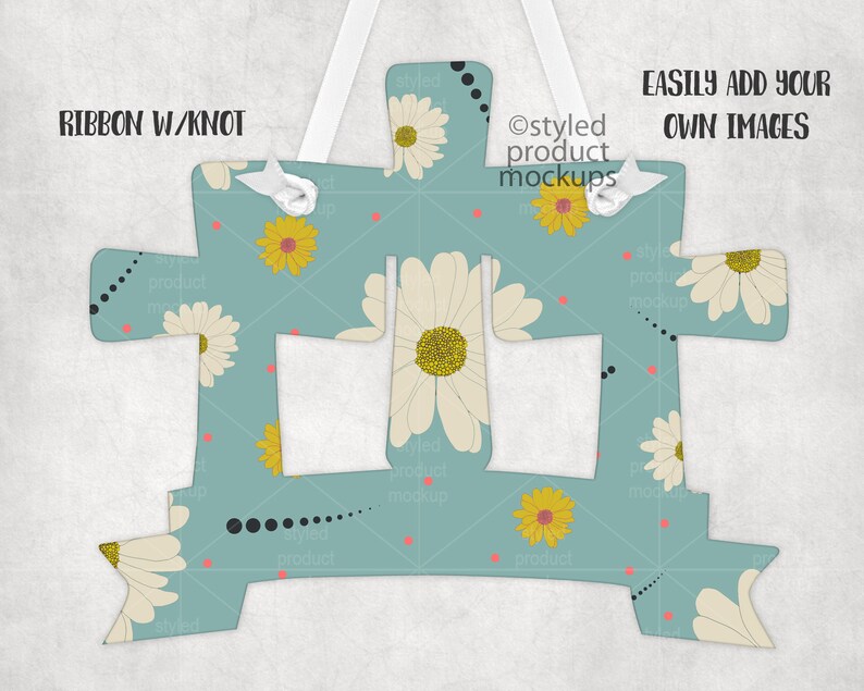 Dye Sublimation Trio Cross Hanger Mockup | Add Your Own Image and ...