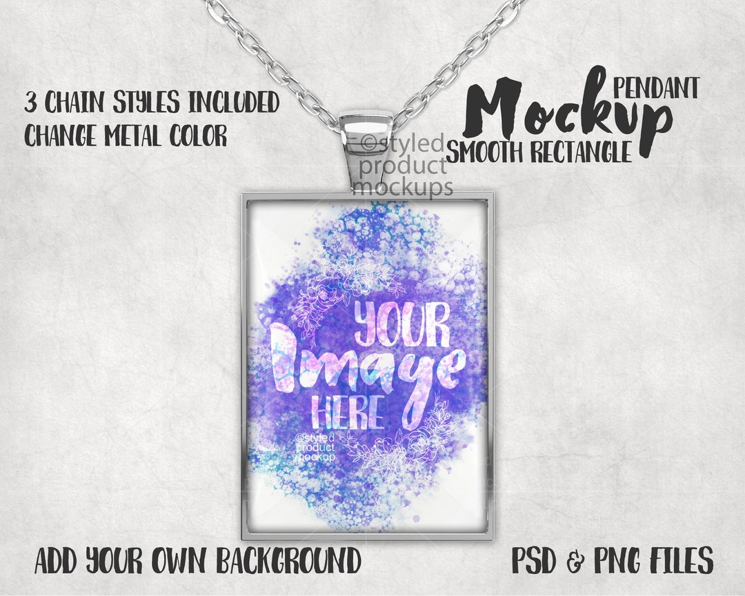 Rectangle Pendant Tray Mockup | Necklace Display (PSD & PNG) - Etsy