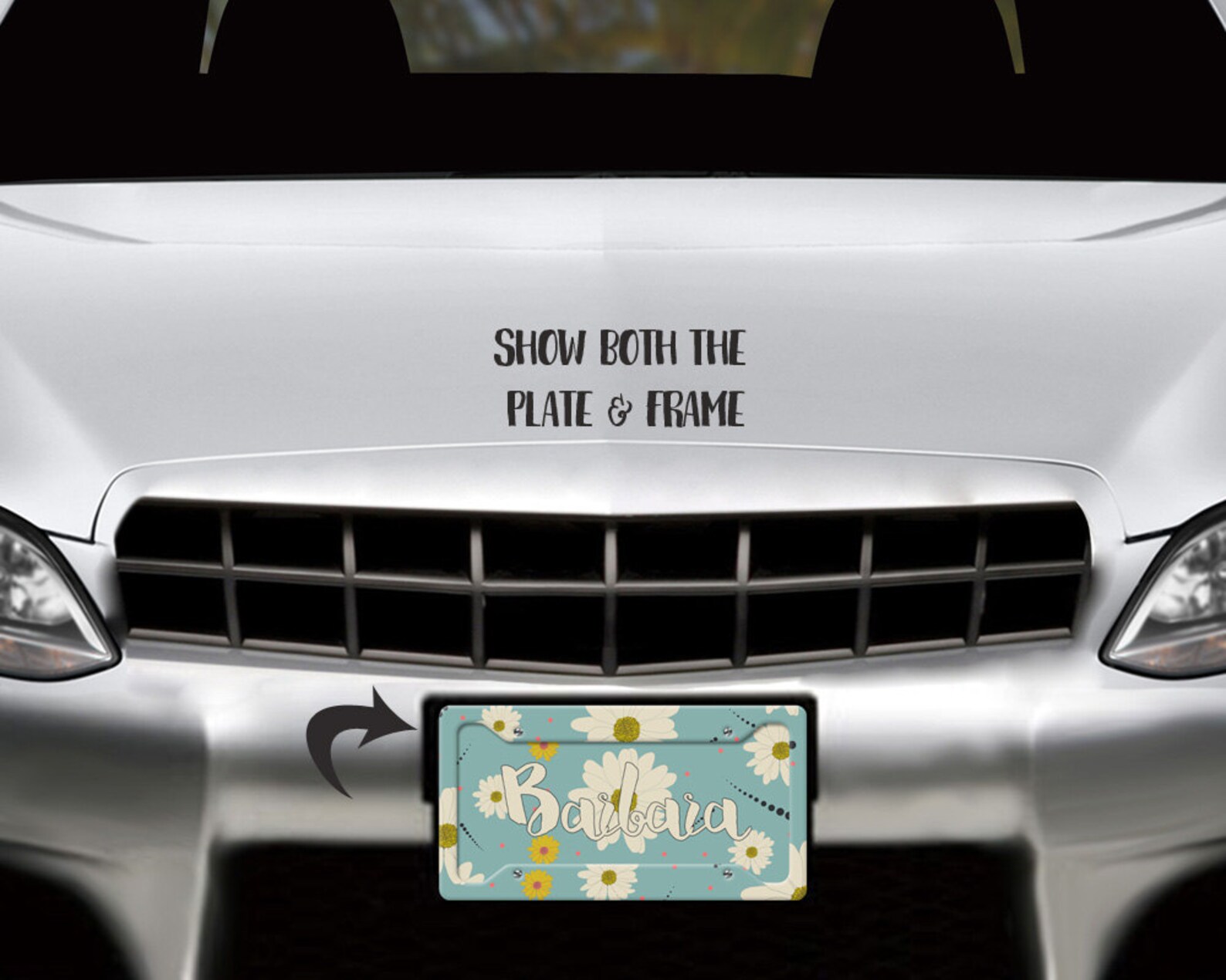 License Plate and License Plate Frame Template Mockup Dye - Etsy