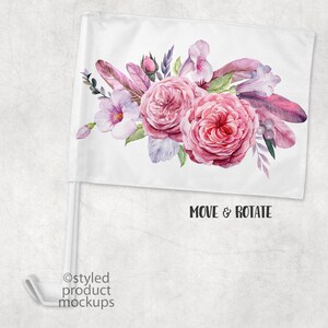 Dye Sublimation Car Flag Mockup | Add Your Own Image and Background - Etsy