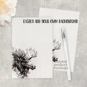 4x6 Paper Notepad Mockup Add Your Own Image and Background - Etsy