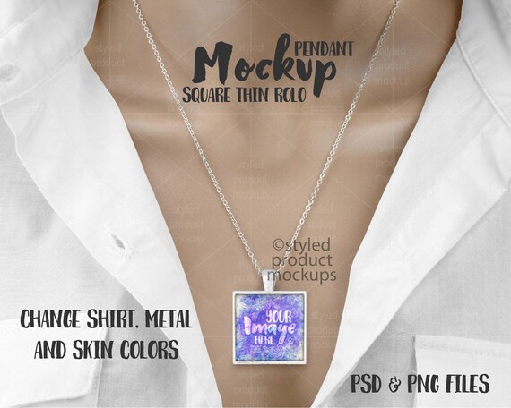 Dye Sublimation Square Shaped Smooth Metal Pendant With Resin | Etsy