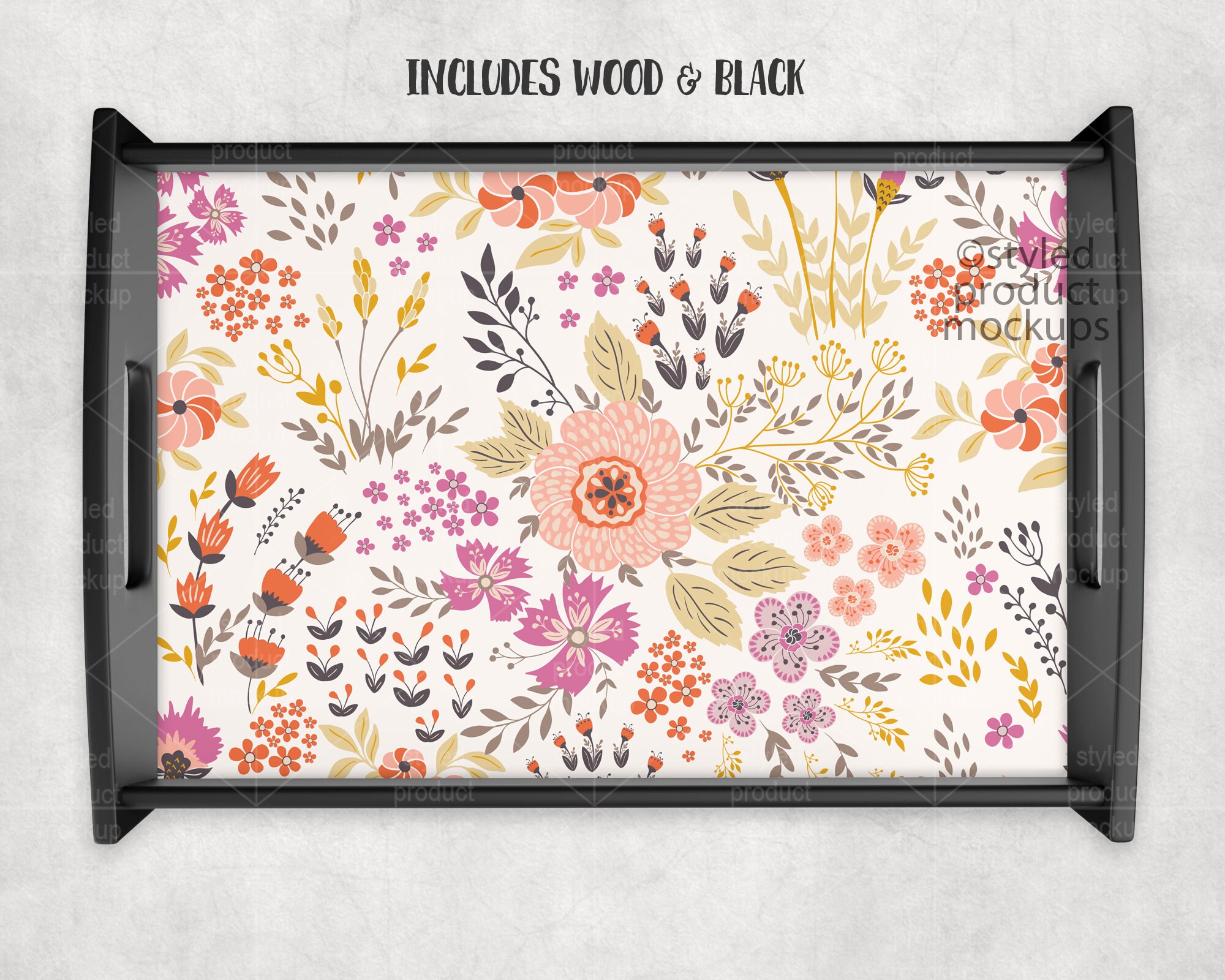 Dye Sublimation Serving Tray Mockup | Add Your Own Image and Background ...