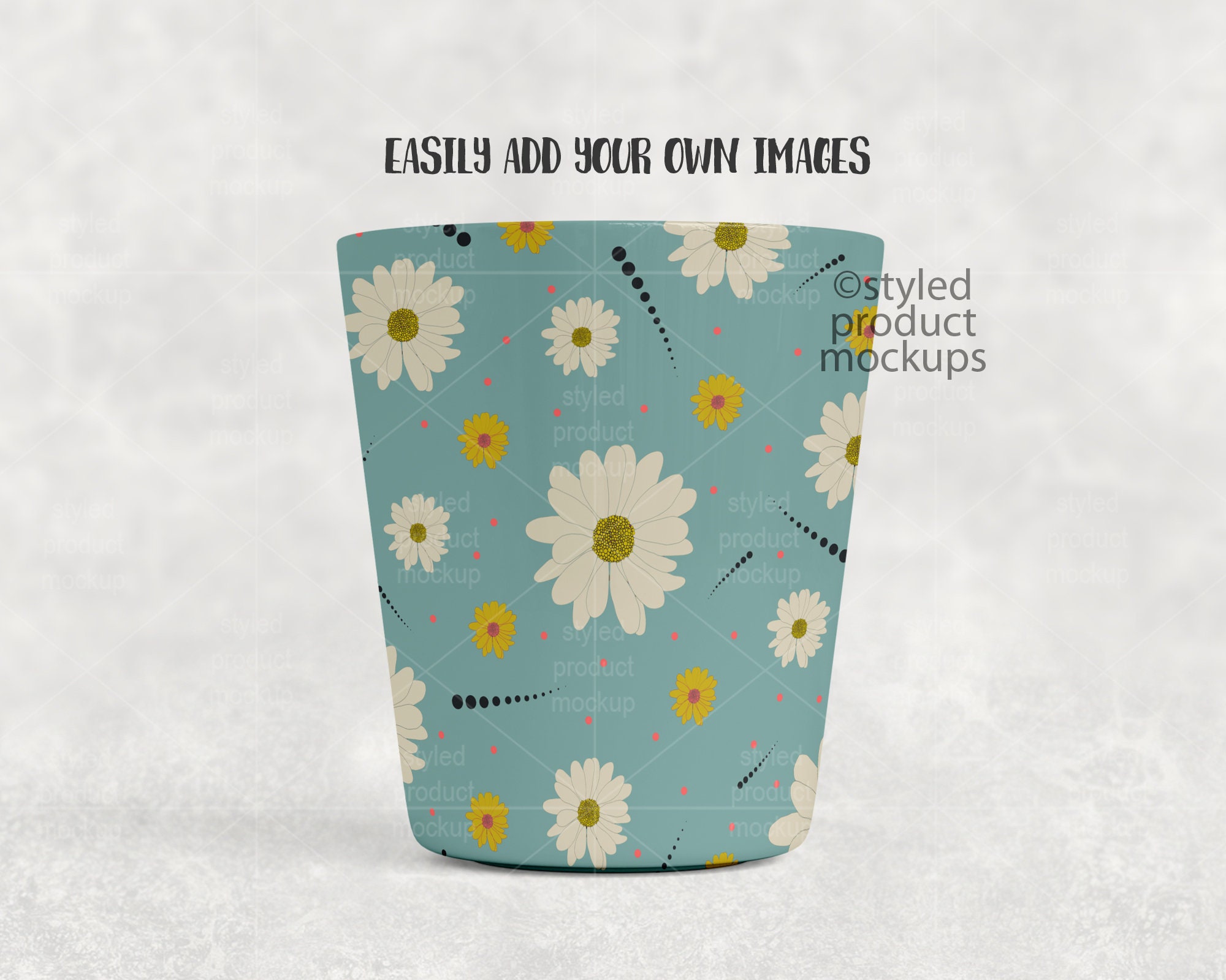 Dye Sublimation Kids Polymer Cup Mockup | Add Your Own Image and ...