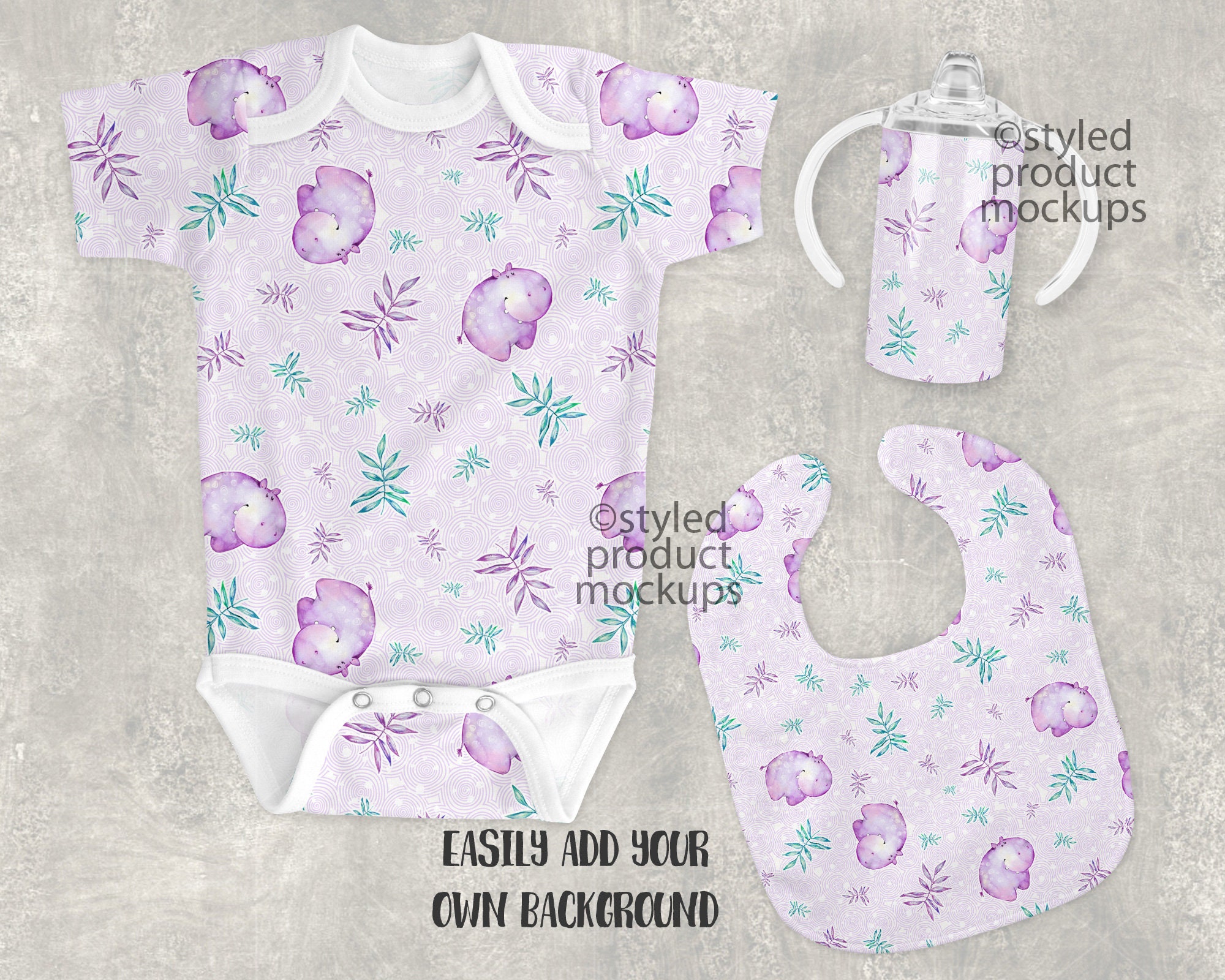 Dye Sublimation Baby Gift Set Mockup Add Your Own Image and - Etsy