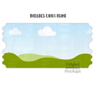 Dye Sublimation Acrylic Ticket Mockup | Add Your Own Image and ...