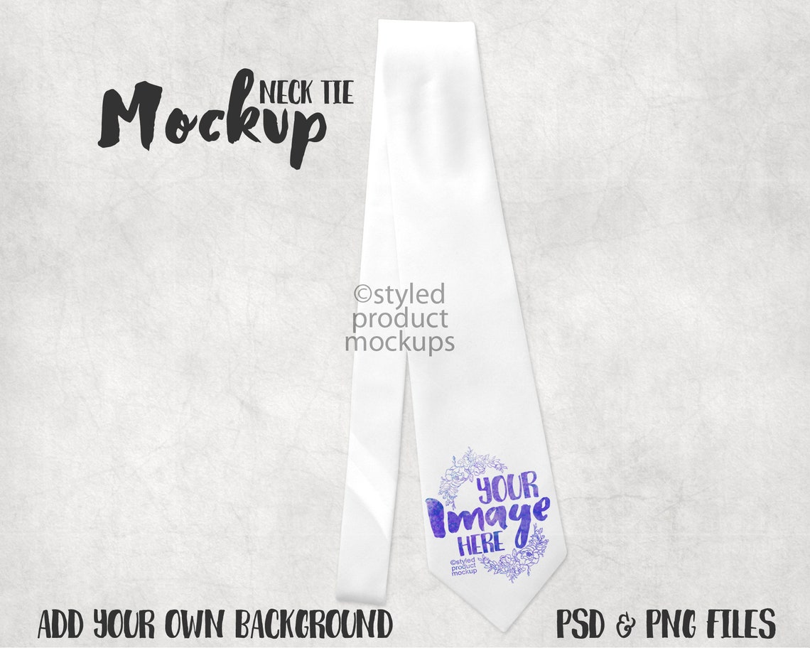 Dye Sublimation Neck Tie Mockup Add Your Own Image and - Etsy