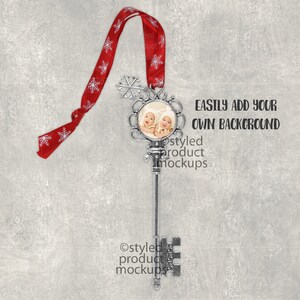 Dye Sublimation Santa Key Ornament Mockup | Add Your Own Image and ...