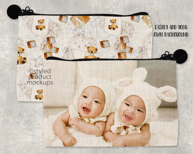 Dye Sublimation Linen Coin Pouch Mockup Template Add Your - Etsy