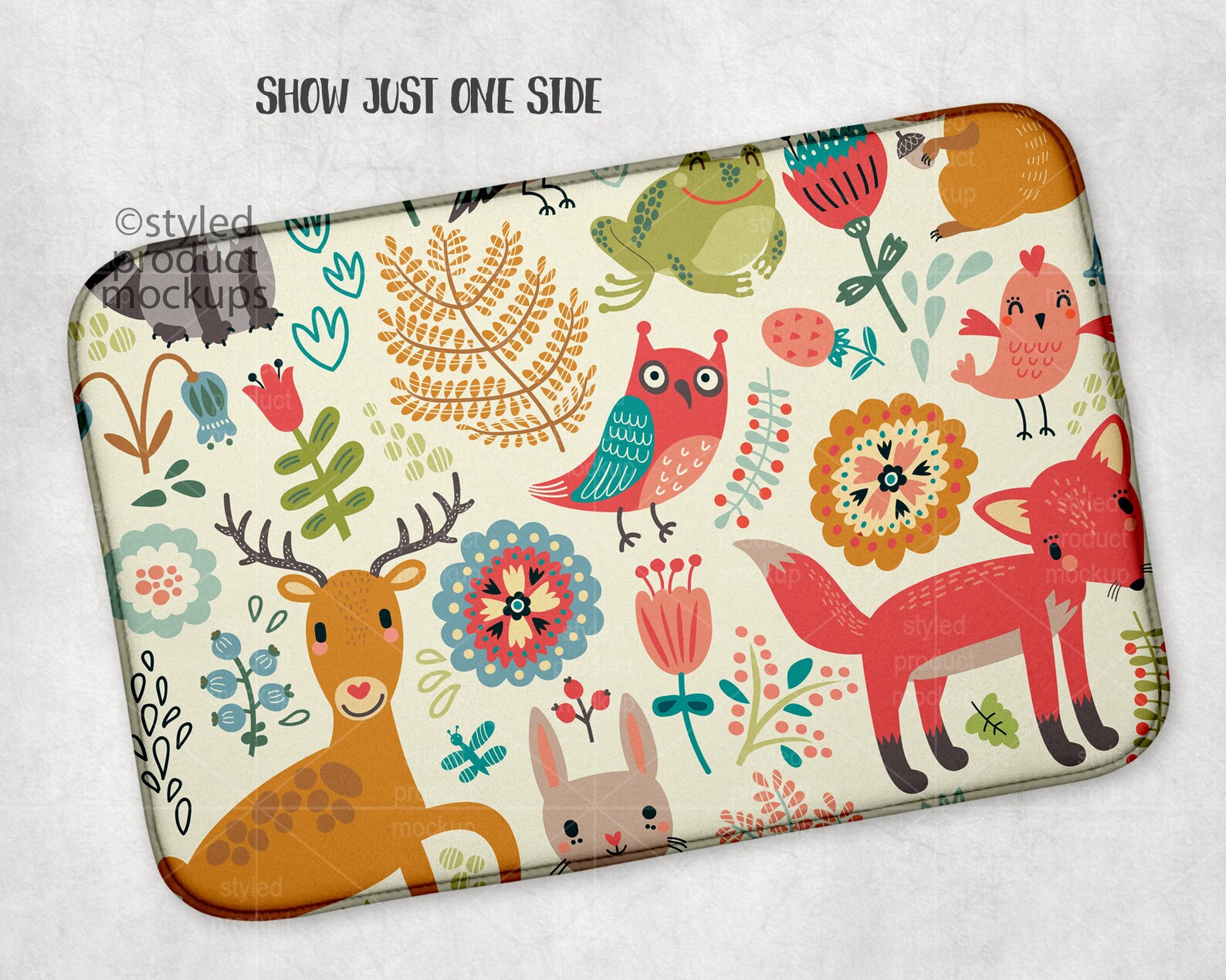 Dye Sublimation Dish Dry Mat Mockup Template | Add Your Own Image and ...