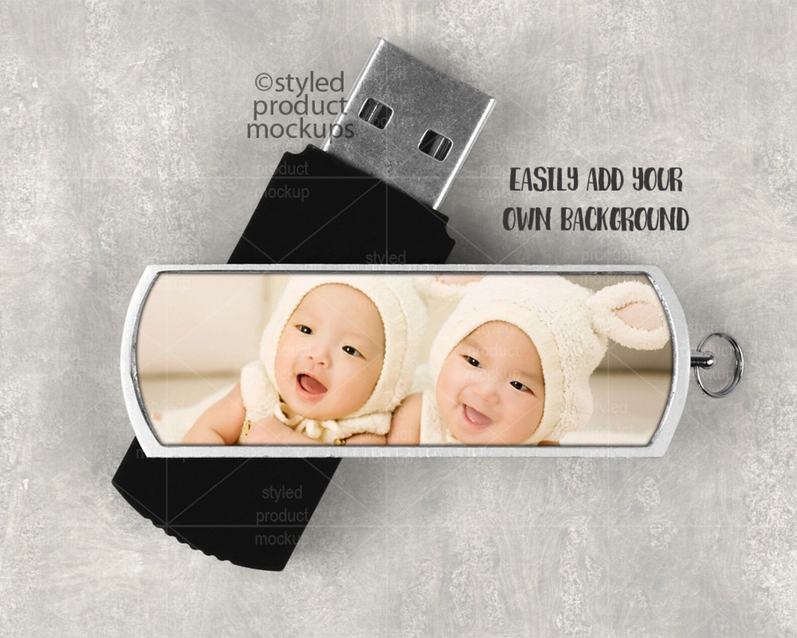 Sublimation USB Flash Drive Mockup Template Add Your Own - Etsy