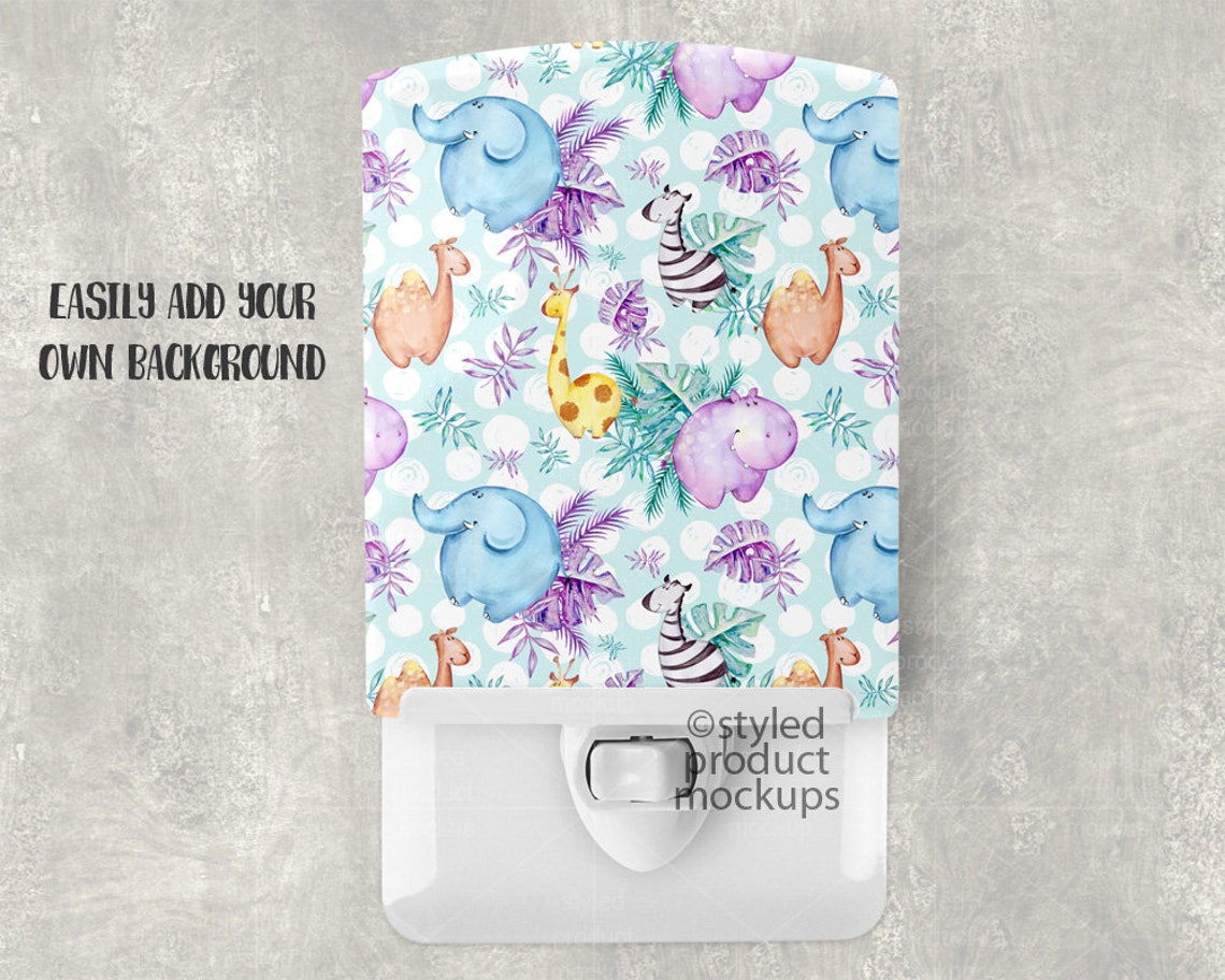 Dye Sublimation Night Light Mockup Template | Add Your Own Image and ...