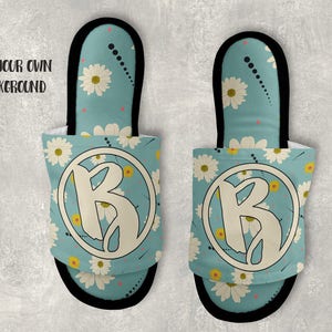 Dye Sublimation Slippers Mockup Template | Add Your Own Image and ...