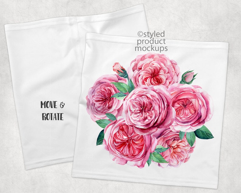 Dye Sublimation Half Gaiter Mockup Add Your Own Image and | Etsy