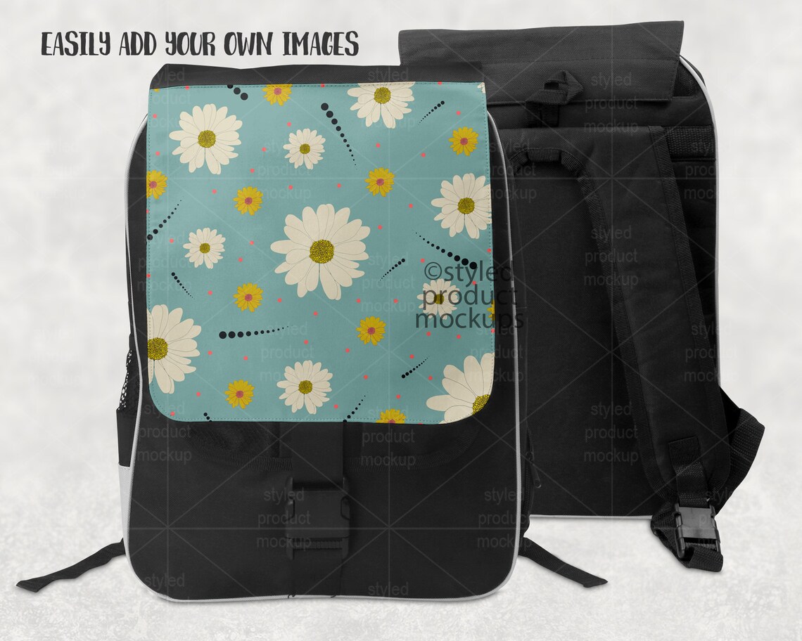 Dye Sublimation Large Backpack Mockup Add Your Own Image and - Etsy