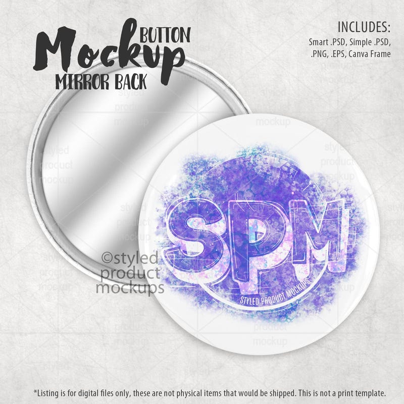 Button Pin Mirrors - Etsy