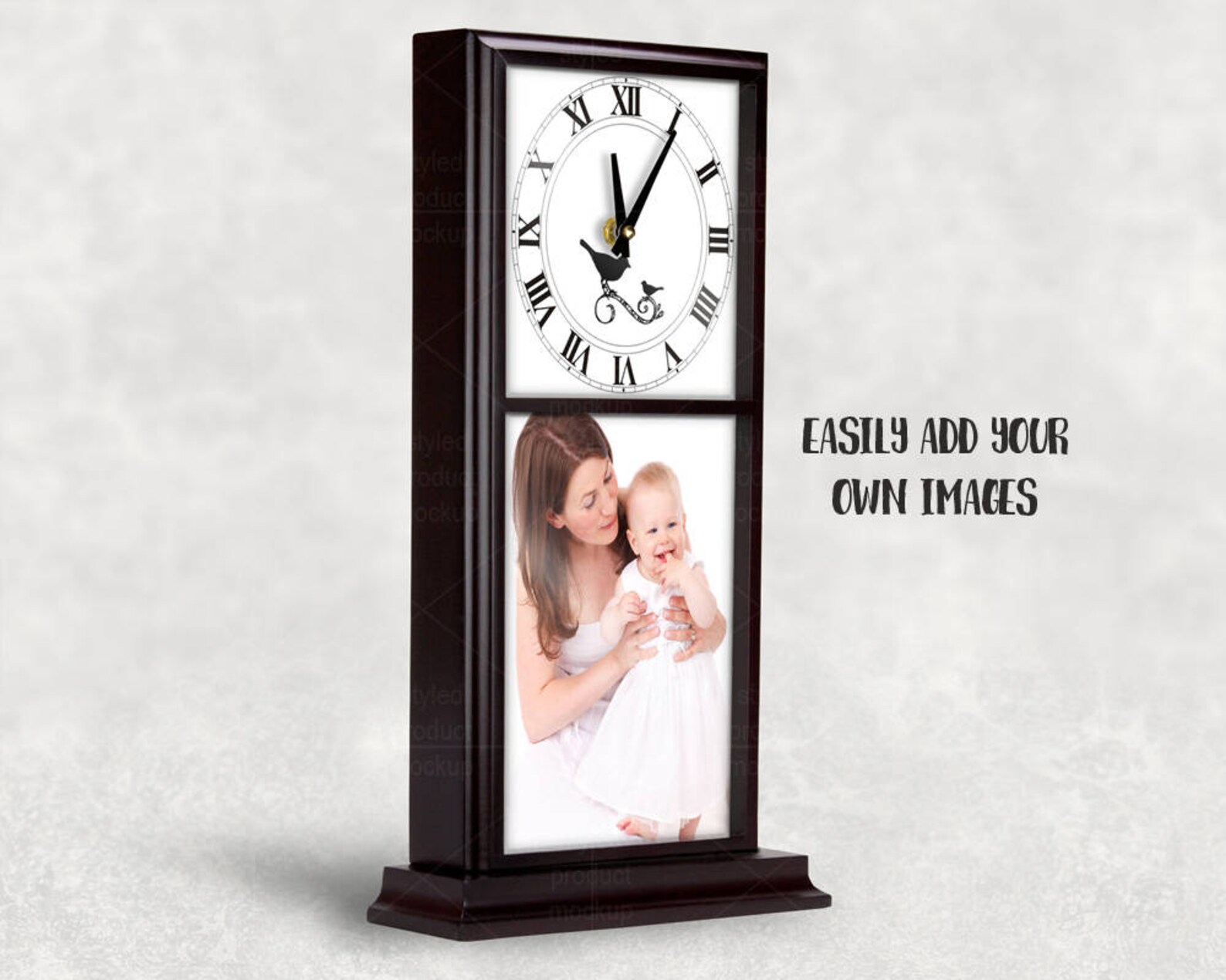 Sublimation Mantle Clock Template Mockup Add Your Own Image - Etsy