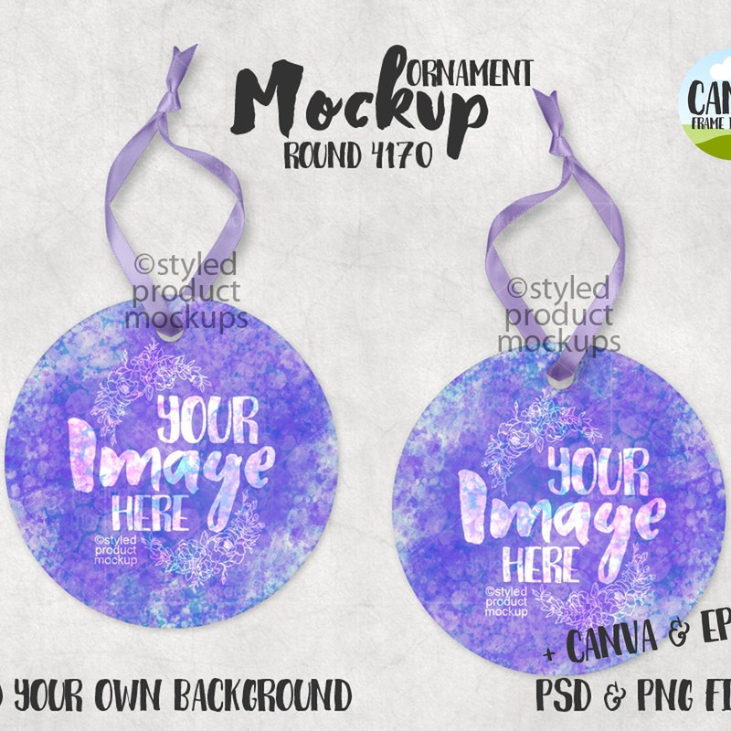 Flat Round Ornament - Etsy