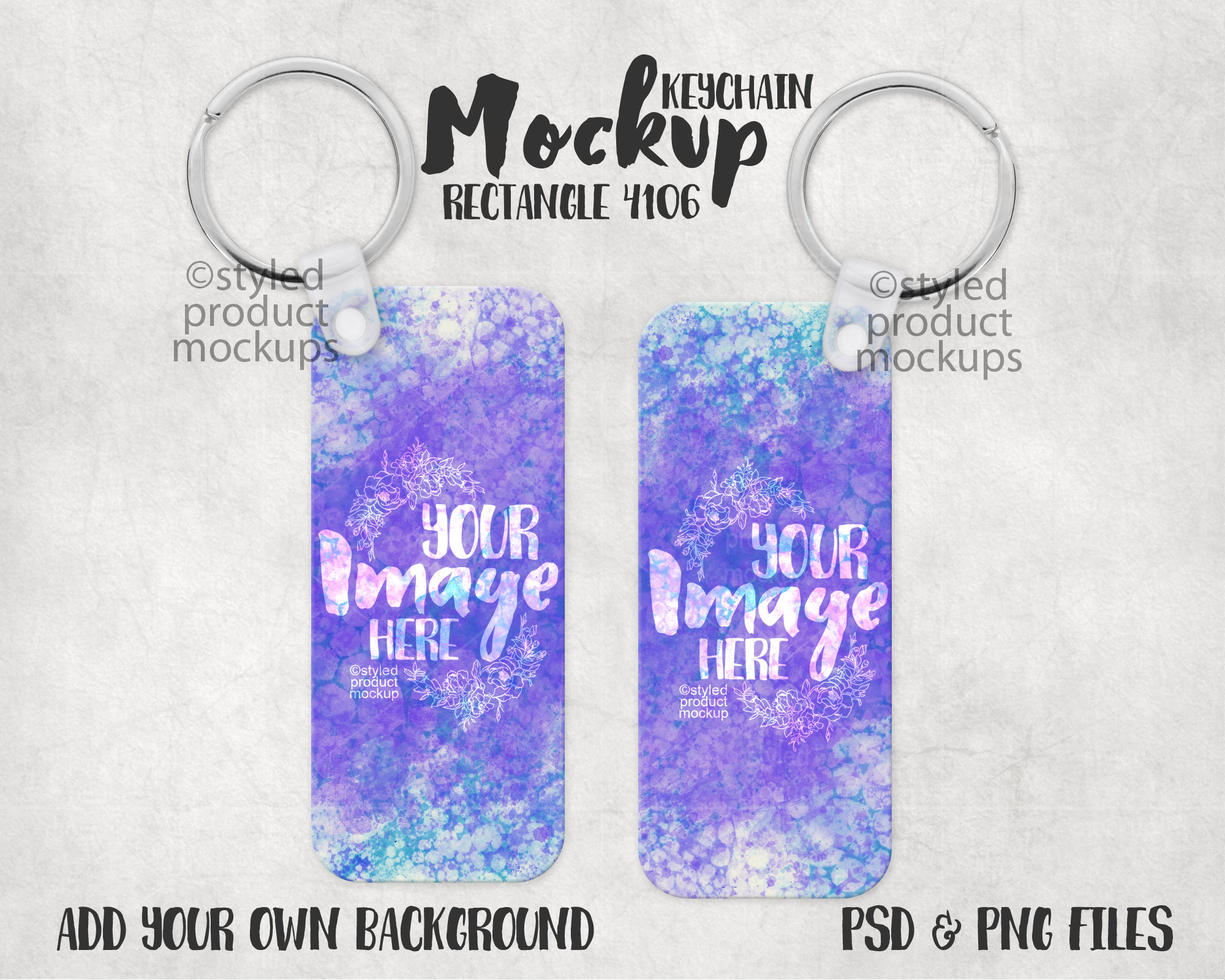 Dye sublimation rectangle 4106 keychain mockup template Add | Etsy