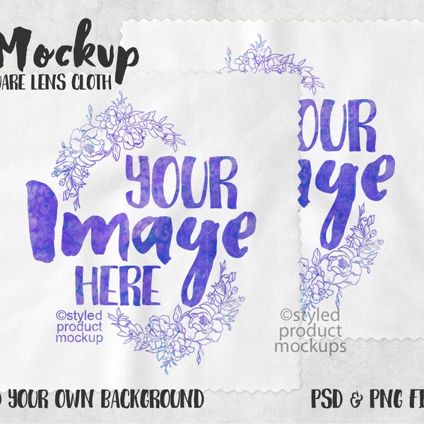 Lens Cloth Mockup - Etsy