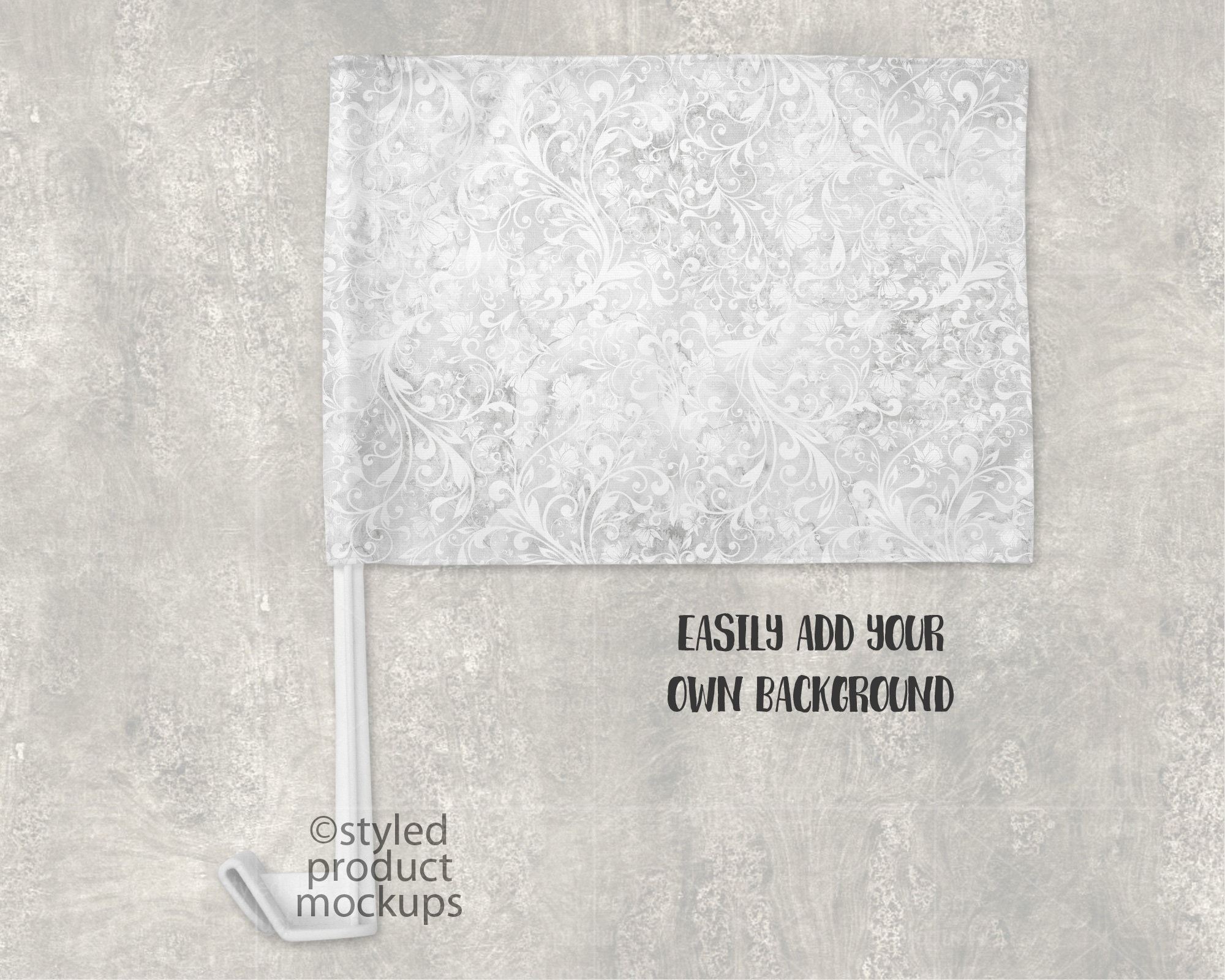 Dye Sublimation Car Flag Mockup | Add Your Own Image and Background - Etsy