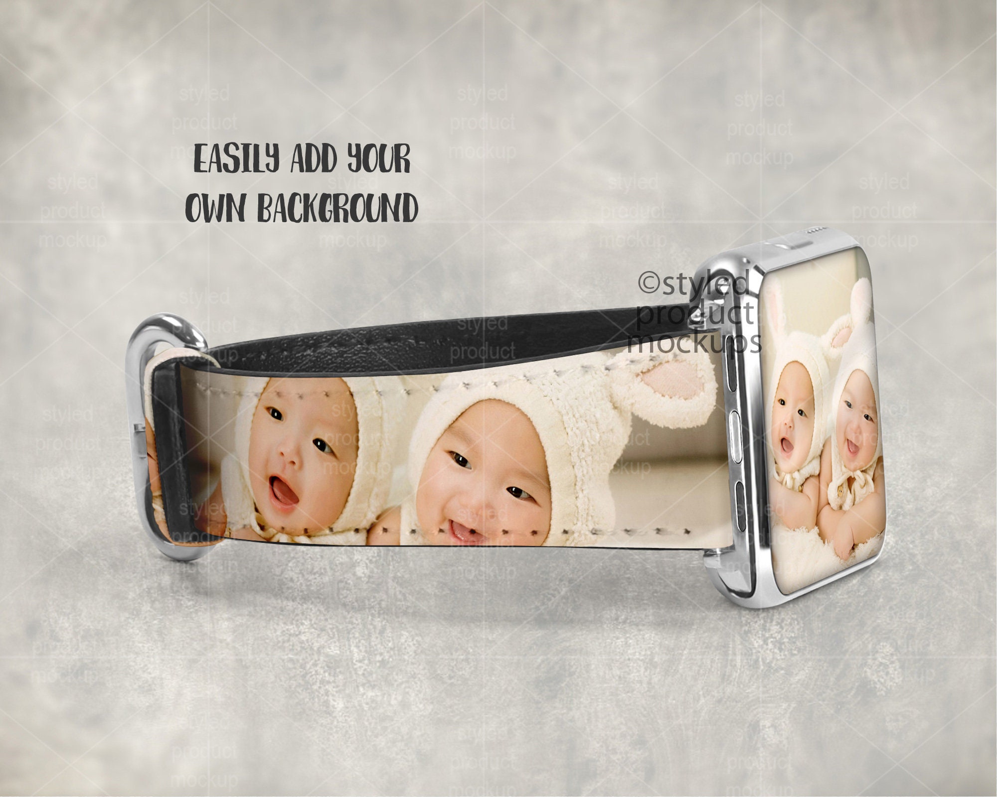 Dye Sublimation Smart Watch Band Mockup | Add Your Own Image and ...