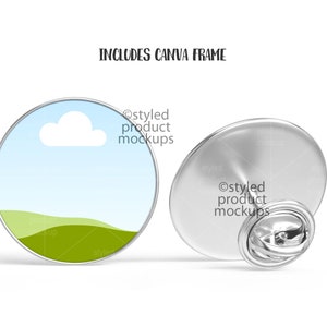 Dye Sublimation Lapel Pin Tie Tac Mockup | Add Your Own Image and ...