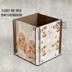 Dye Sublimation MDF Box Mockup | Add Your Own Image and Background - Etsy