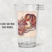Dye Sublimation Pint Glass With White Patch Mockup | Add Your Own Image ...