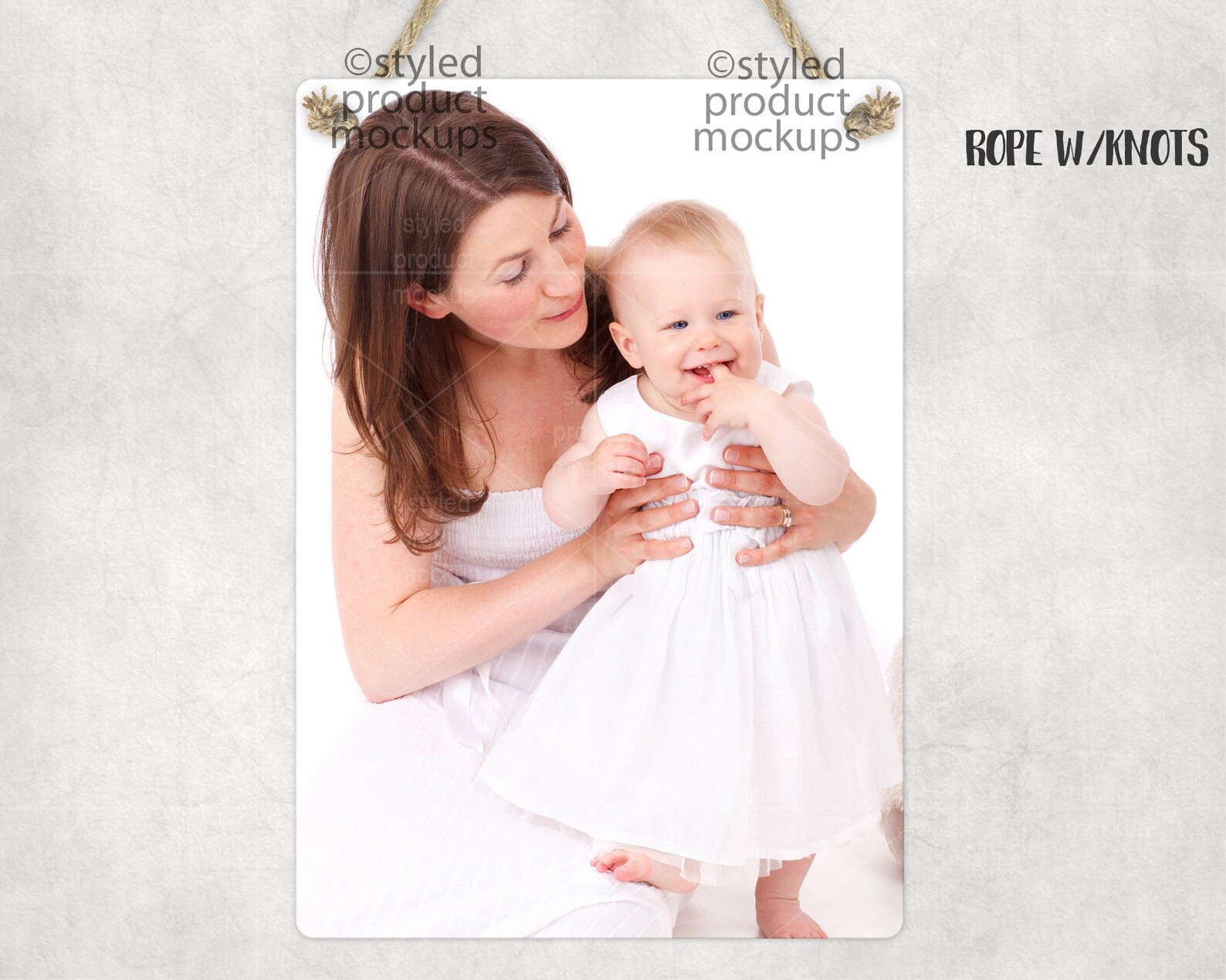 Dye Sublimation A4 Aluminum Hanging Sign Mockup | Add Your Own Image ...