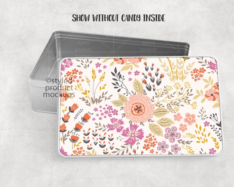 Dye Sublimation Rectangle Tin Metal Box Mockup Add Your Own - Etsy
