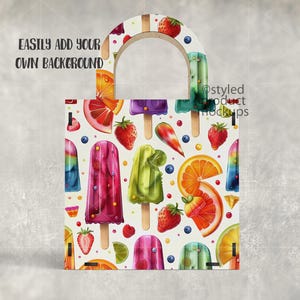 Dye Sublimation MDF Hardboard Gift Bag Mockup | Add Your Own Image and ...
